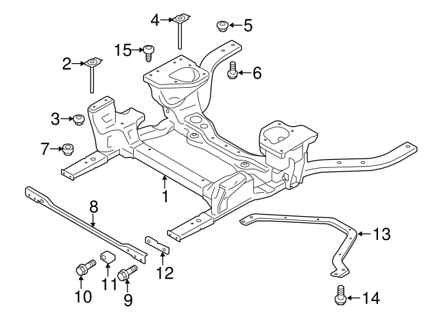 Genuine OEM Ford Part - Engine Cradle KR3Z-5C145-A | Genuine OEM Ford Parts & Accessories