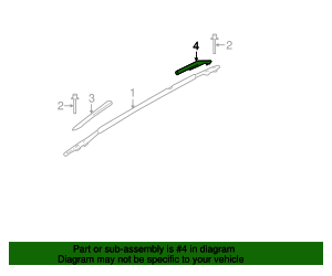 2008-2015 Nissan Rear Cap 73870-JM00A | Nissan Parts Central