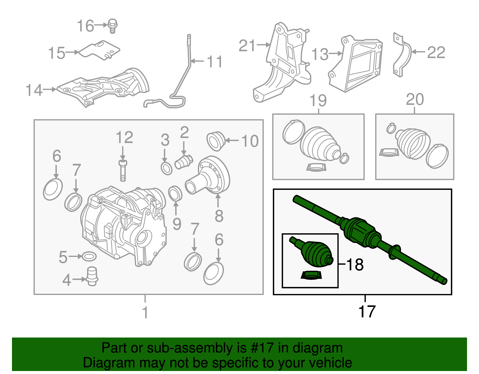 LR061603 - High-Quality CV Axle Assembly for 2012-2018 Land Rover ...