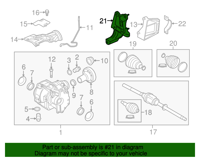 LR097852 - Support Bracket 2018-2019 Land Rover | Land Leaping Genuine ...