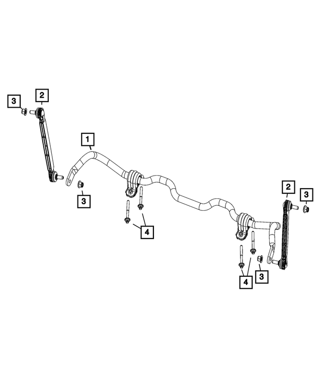 MOPAR FRONT BAR - 68607131AA - 68607131AA | Mopar Online Parts