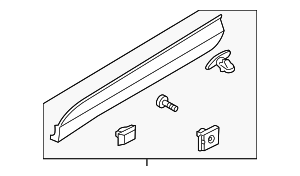 2013-2018 Hyundai Santa Fe Sport Side Molding 87721-4Z000 ...