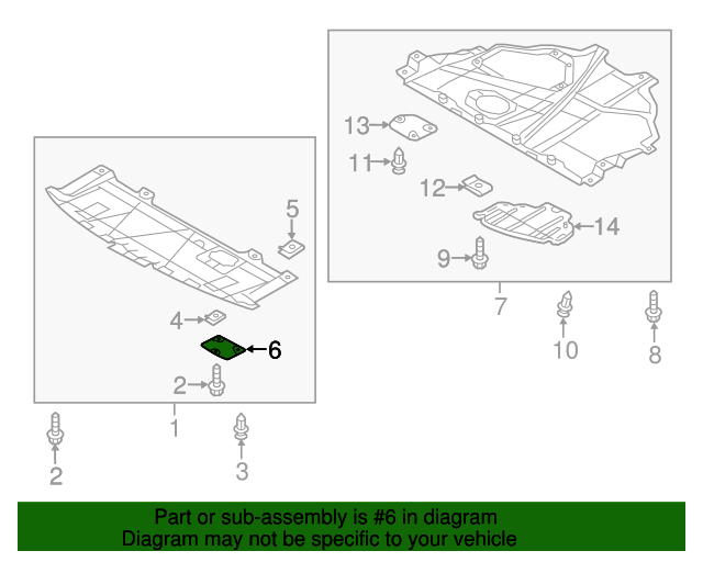 2014-2018 Mazda 3 Deflector Shield Access Panel B45A-56-079 ...