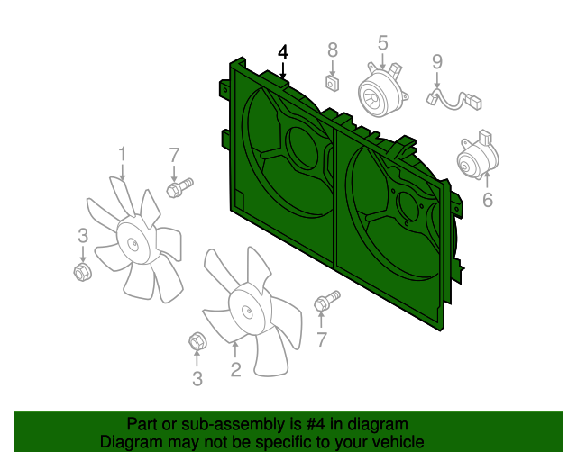 1355A225 - Fan Shroud 2011-2022 Mitsubishi Outlander Sport | Mitsubishi ...
