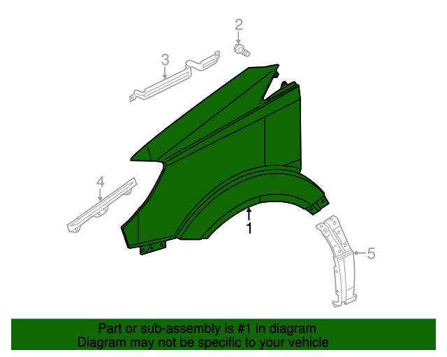 2010-2021 Mercedes-Benz Fender Front 906-881-01-01 | Mercedes-Benz Parts