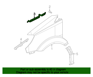 906-623-05-25 - Fender Upper Support 2010-2018 Mercedes-Benz | Mercedes ...