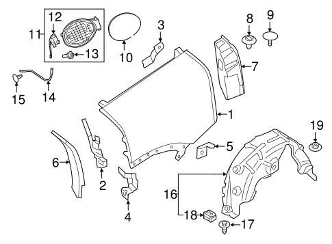Bumper & Components - Front for 2016 Mini Cooper Clubman | Mini Parts ...