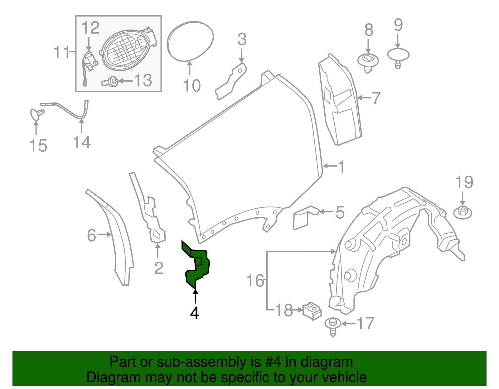 41-00-7-430-885 - Bracket, side panel, bottom left 2016-2024 Mini ...
