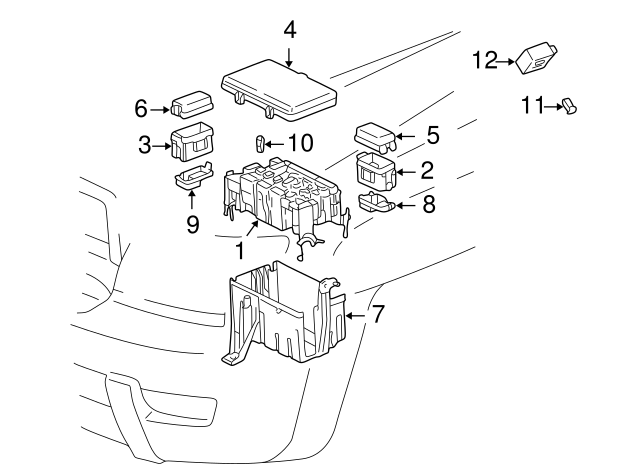 2003-2009 Lexus GX470 Fuse & Relay Box 82742-35060 | OEM Parts Online