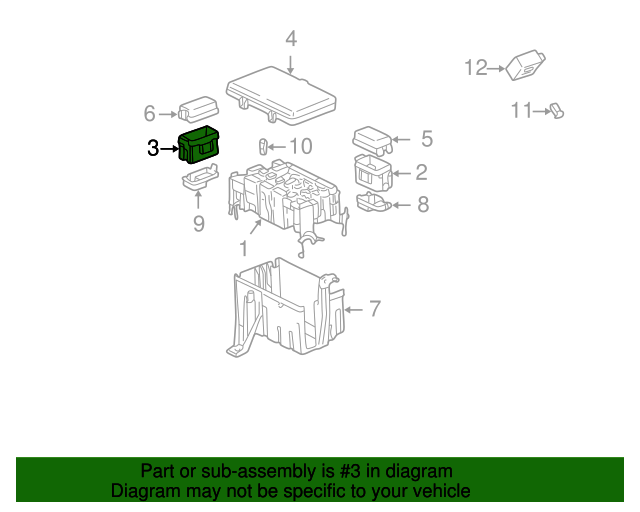2003-2009 Lexus GX470 Fuse & Relay Box 82742-35050 | OEM Parts Online