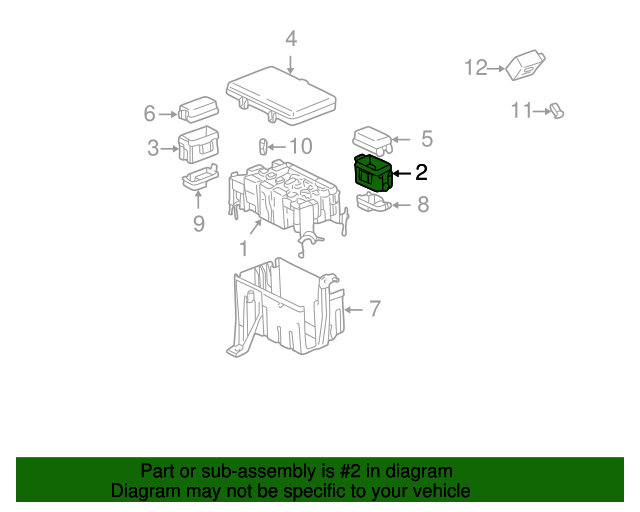 2003-2009 Lexus GX470 Fuse & Relay Box 82742-35060 | OEM Parts Online