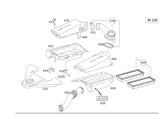 156-094-06-06 - Filter Cover For 2007-2014 Mercedes-Benz | Mercedes ...