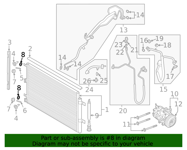 DS7Z-19B596-A - Hose & Tube Assembly O-Ring 2013-2024 Ford | Ford OEM ...