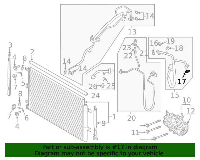 DS7Z-19B596-A - Hose & Tube Assembly O-Ring 2013-2024 Ford | Ford Parts ...