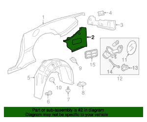 2016-2021 Chevrolet Camaro Lower Extension - Passenger Side (RH ...