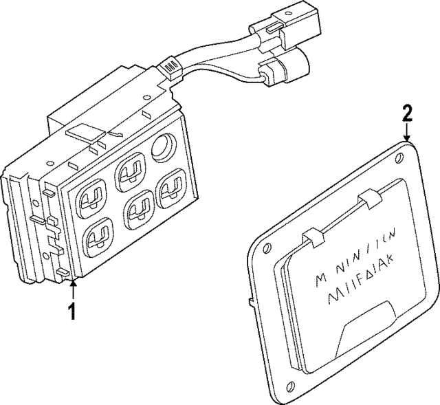 2022-2024 Ford F-150 Lightning 12 Volt Accessory Power Outlet Cover ...