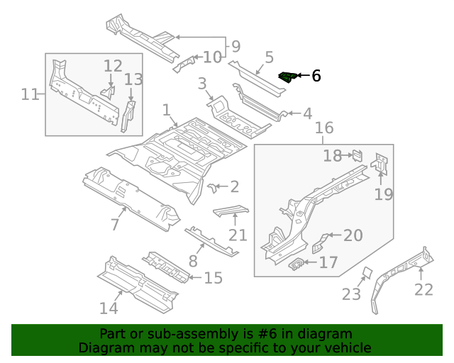 4KE-802-749 - Floor Extension Bracket 2019-2024 Audi | AutoNationParts.com