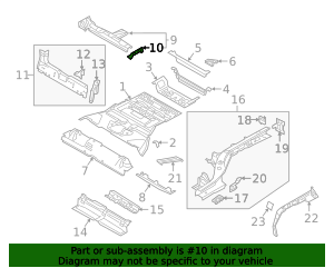 4KE-803-434 - Floor Pan Crossmember Bracket 2019-2025 Audi | AutoNation ...