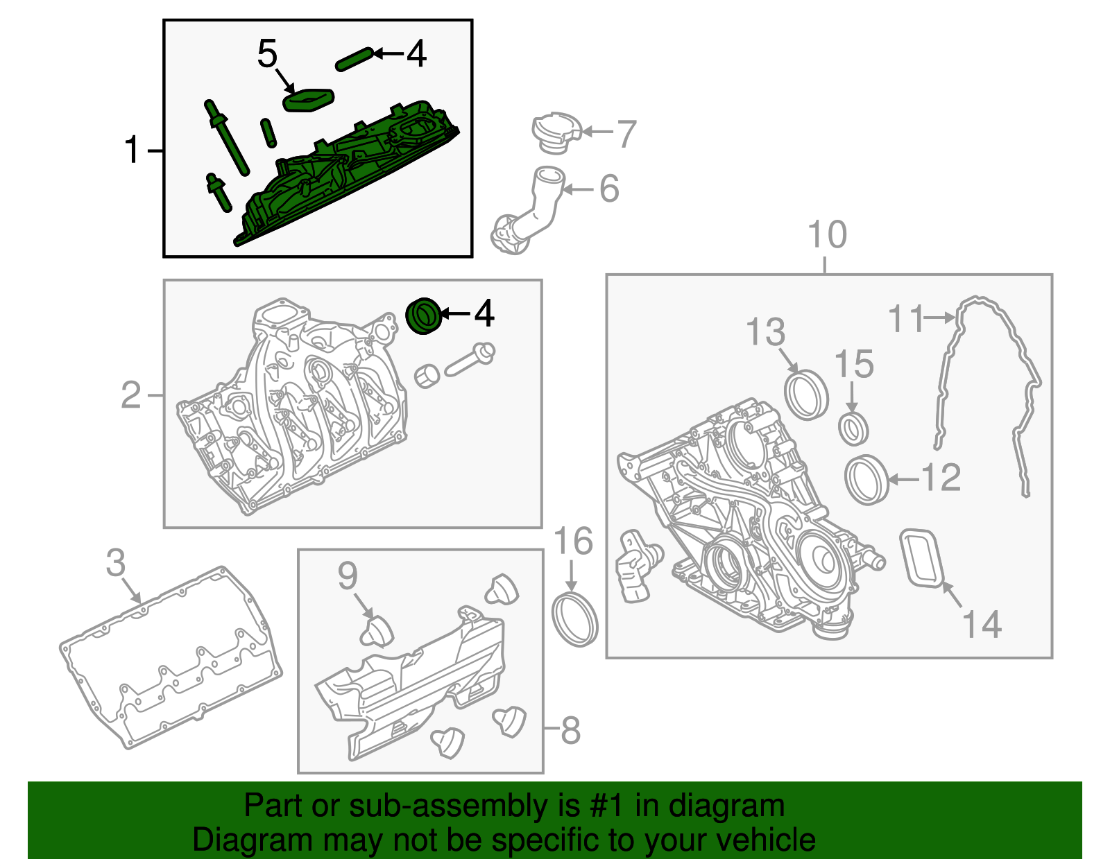 HC3Z-6582-E - 2017-2024 Ford - Valve Cover | My Ford Parts