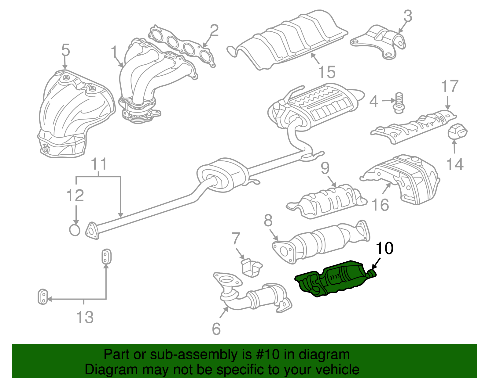 2003-2007 Honda Accord Converter Shield 18181-RAA-A01 | OEM Parts Online