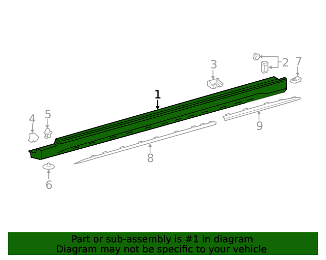 2019-2021 Mercedes-Benz Trim, Longitudinal Member 177-698-42-00-9999 ...