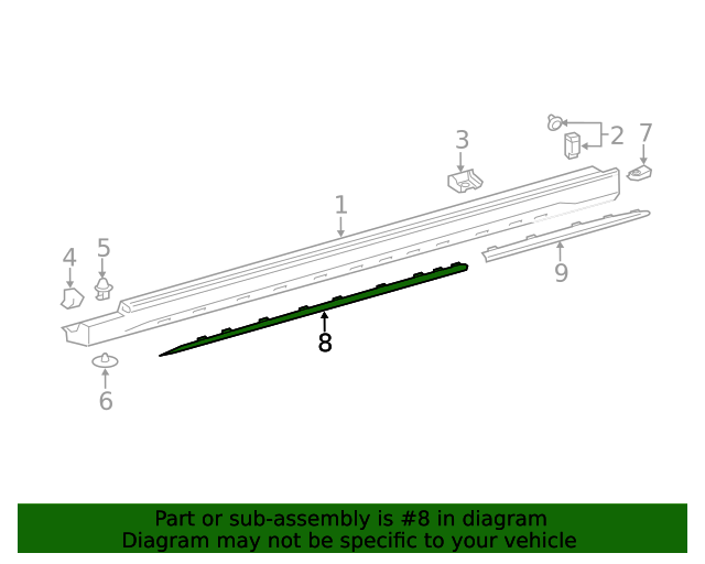1776982800 - Front Molding 2019-2021 Mercedes-Benz | Mercedes-Benz USA ...