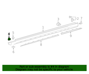 002-991-14-71 - Rocker Molding Front Bracket 2019-2021 Mercedes-Benz A ...