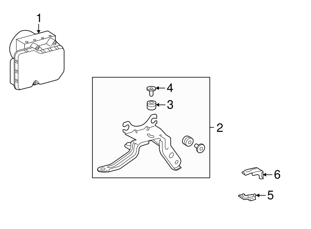 2009-2013 Toyota Yaw Sensor Bracket 89189-02070 | Toyota Parts Center