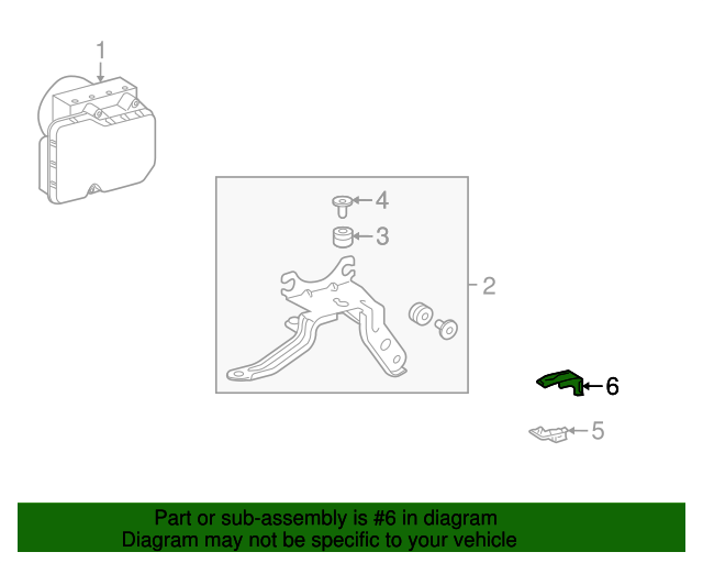 2009-2013 Toyota Yaw Sensor Bracket 89189-02070 | Toyota Parts Center