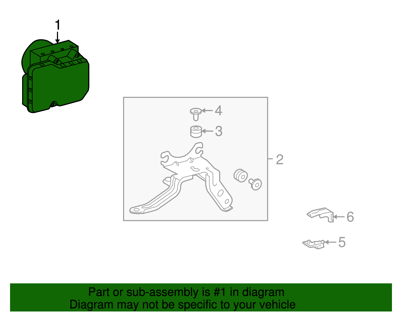 Genuine Toyota ABS Modulator part# 44050-02260 for 2009-2013 Toyota ...