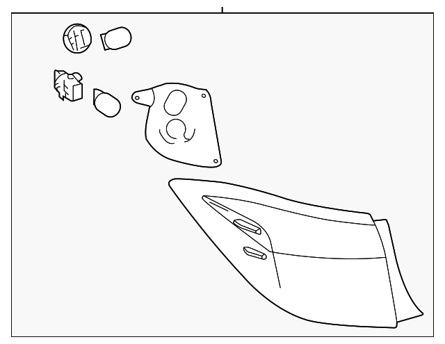 2017-2019 Toyota Corolla Combo Lamp Assembly 81550-02B00 | Toyota Parts