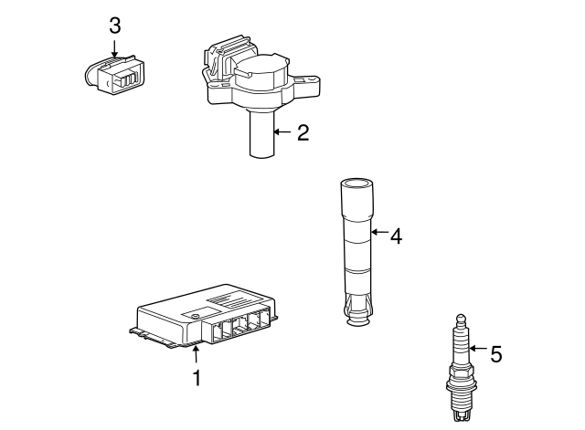 Genuine OEM Ignition Coil Part# LR022494 Fits 2003-2005 Land Rover ...
