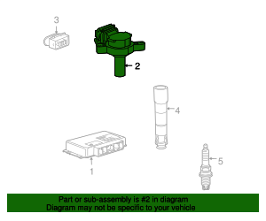 2003-2005 Land Rover Range Rover Ignition Coil LR022494 | OEM Parts Online