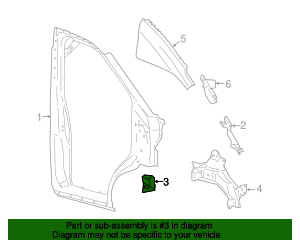 2015-2023 Ford Aperture Panel Lower Bracket BK2Z-16C078-A | OEM Parts ...