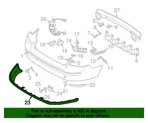 39886357 - Spoiler - 2008-2010 Volvo S40 | Volvo OEM Parts Direct