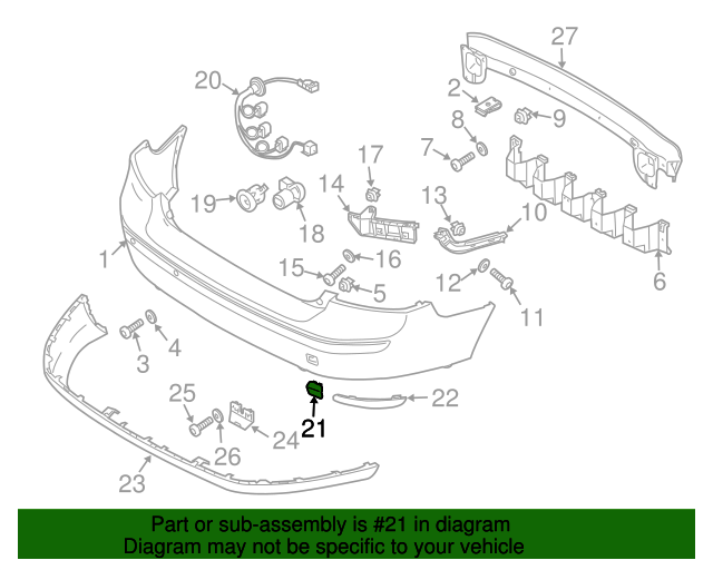 39886337 - Tow Eye Cap 2008-2011 Volvo S40 | AutoNationParts.com