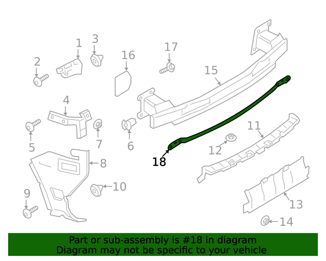 2019-2022 Porsche Cayenne Cross-Member 9Y0-807-235-A | Gaudin Porsche Parts