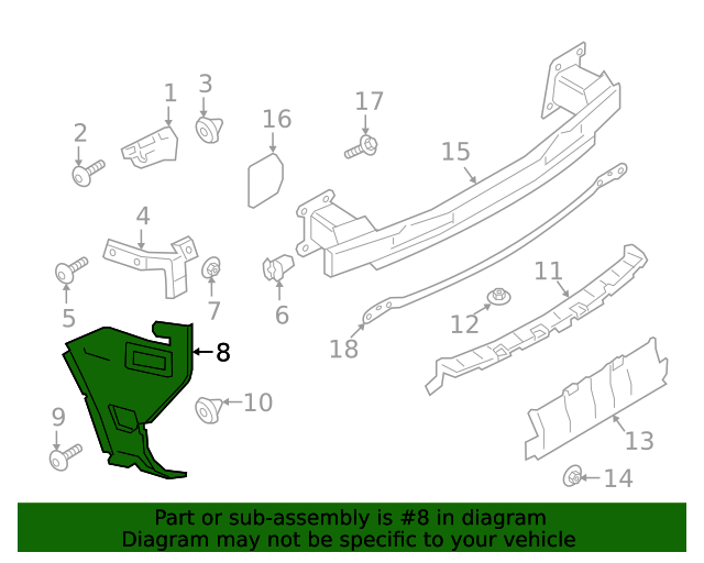 2019-2023 Porsche Cayenne Guide Bracket 9Y0-807-377 | Sunset Porsche Parts