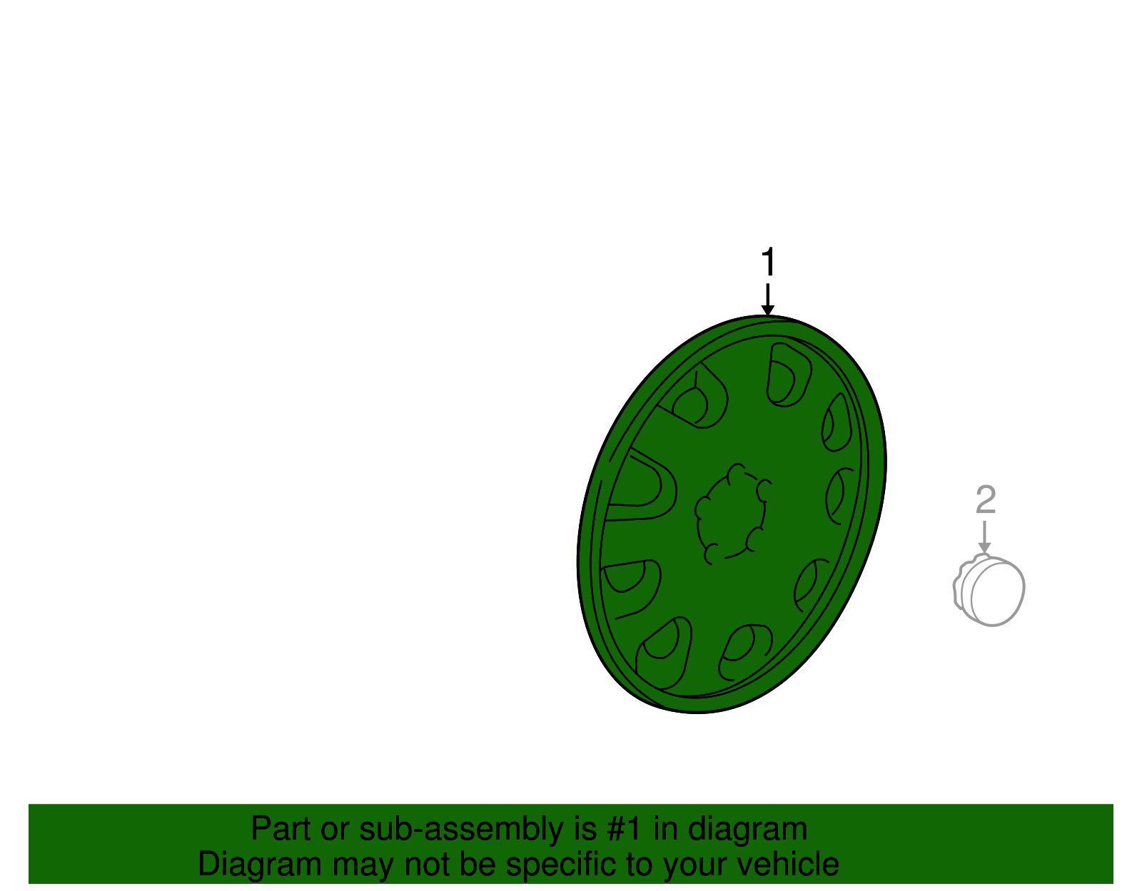 44733-S0X-A10 - Wheel Cover 2002-2004 Honda Odyssey | Honda Parts Online