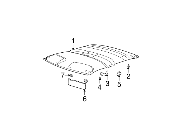 1993-2004 GM Quarter Trim Retainer 11588695 | TascaParts.com