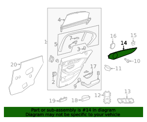 205-730-18-05 - Trim Strip Mercedes-Benz USA Parts