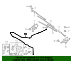 2017-2019 Ford Escape Washer Hose GJ5Z-17A605-A | TascaParts.com