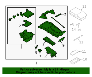 Panel Assembly Console LB5Z-78045A76-AH | AutoNationParts.com