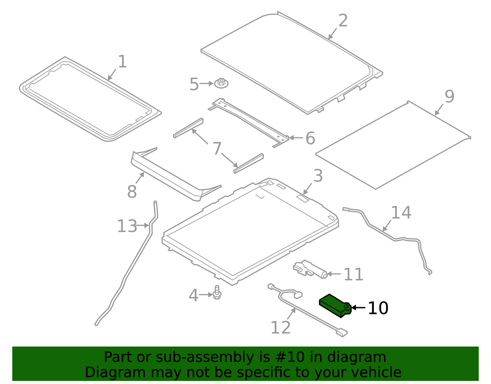 2025 Ford | Sunroof Motor | LB5Z-15790-C | Walls' Ford Parts