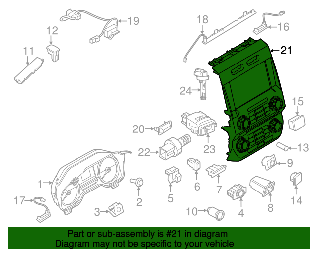 2017 Ford F-150 Heater Control HL3Z-18842-BB | OEM Parts Online
