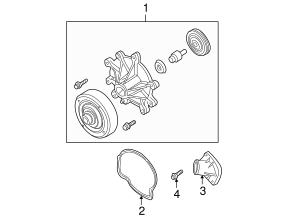 1999-2013 Mopar Water Pump 53022189AH | TascaParts.com