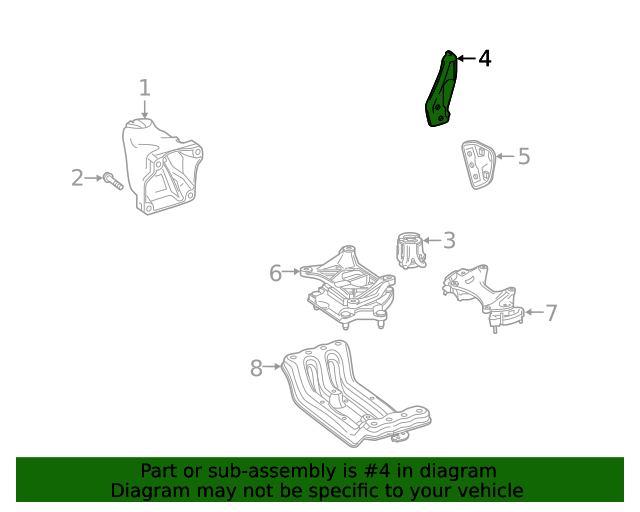 256-224-02-00-64 - Automatic Transmission Mount Bracket 2019-2023 ...