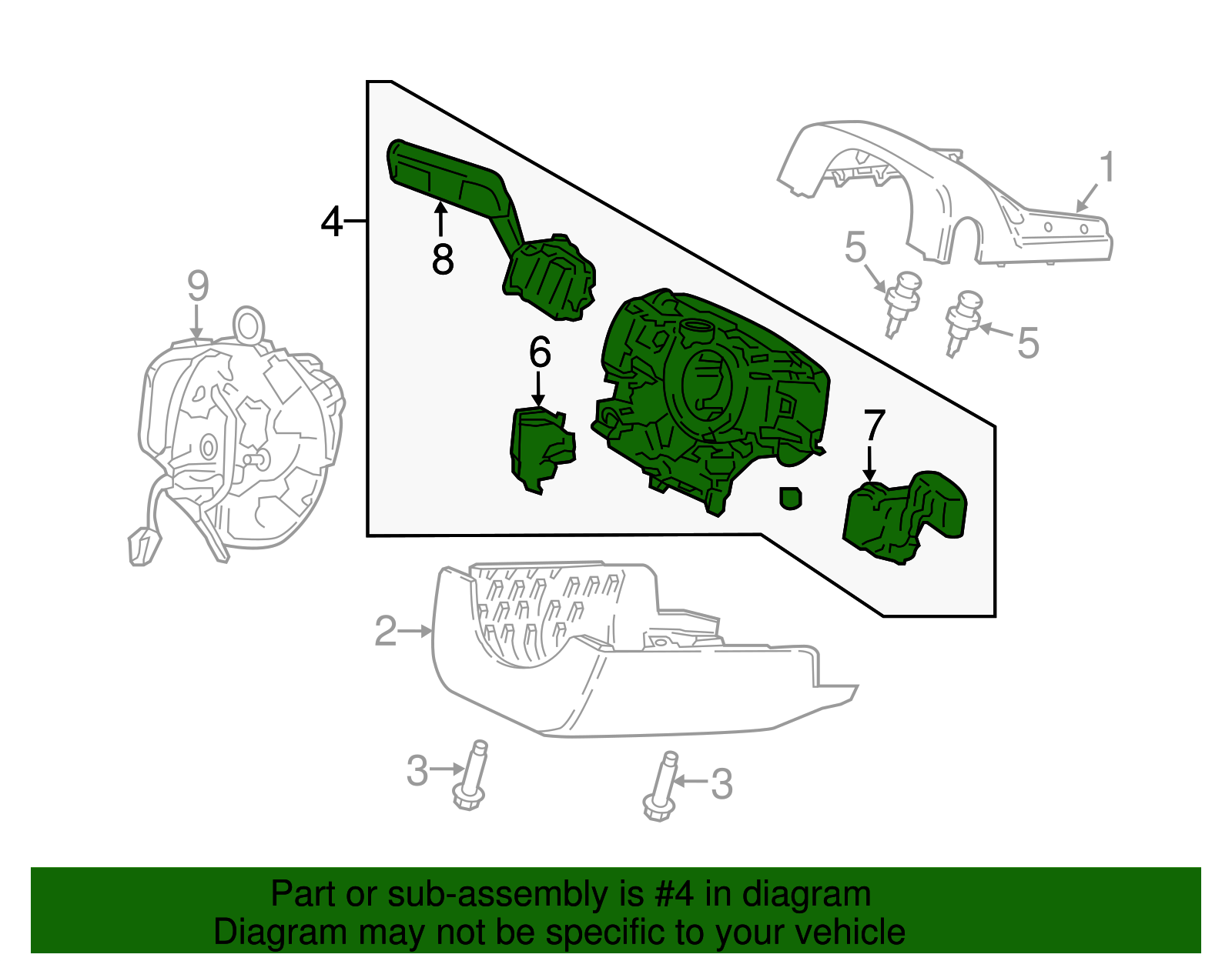 G3GZ-3F791-FB - Column Housing - 2017-2020 Lincoln Continental | Lasco ...