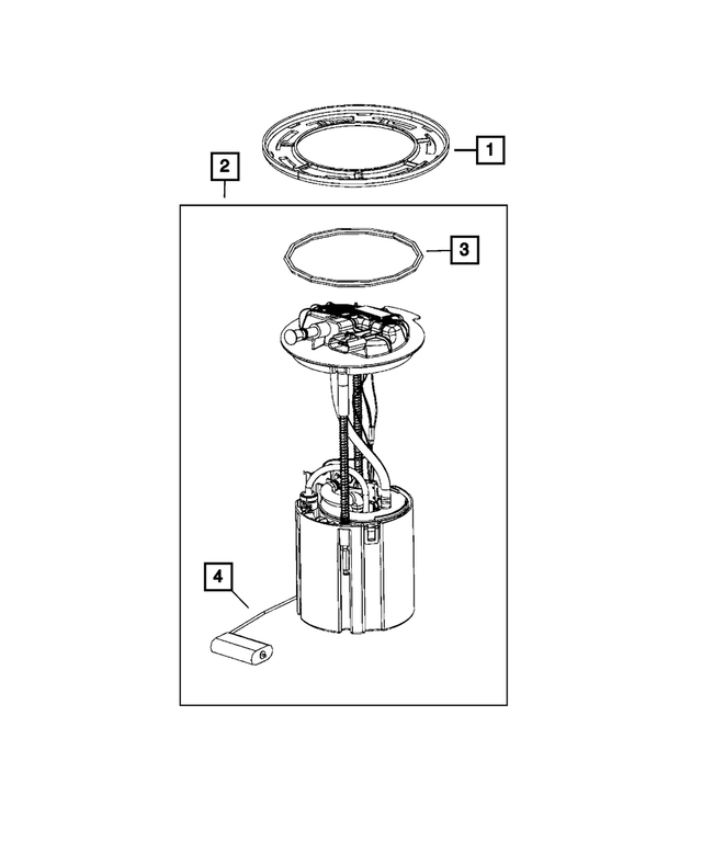MOPAR FUEL PUMP LEVEL UNIT MODULE - 68550775AA - 68550775AA | Mopar ...