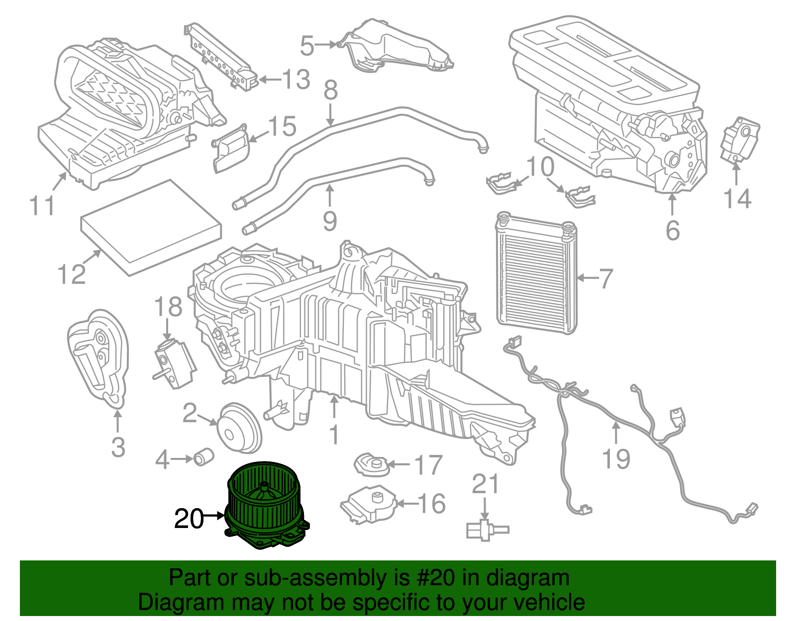 FL3Z-19805-F - Blower Motor Ford 2015-2025 Ford | Parts for Sale Online